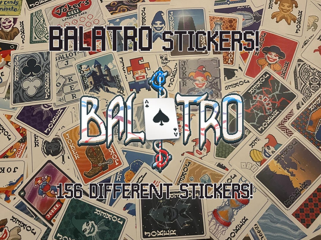 Balatro Stickers 156 Different Balatro Stickers of Your Choice - Etsy