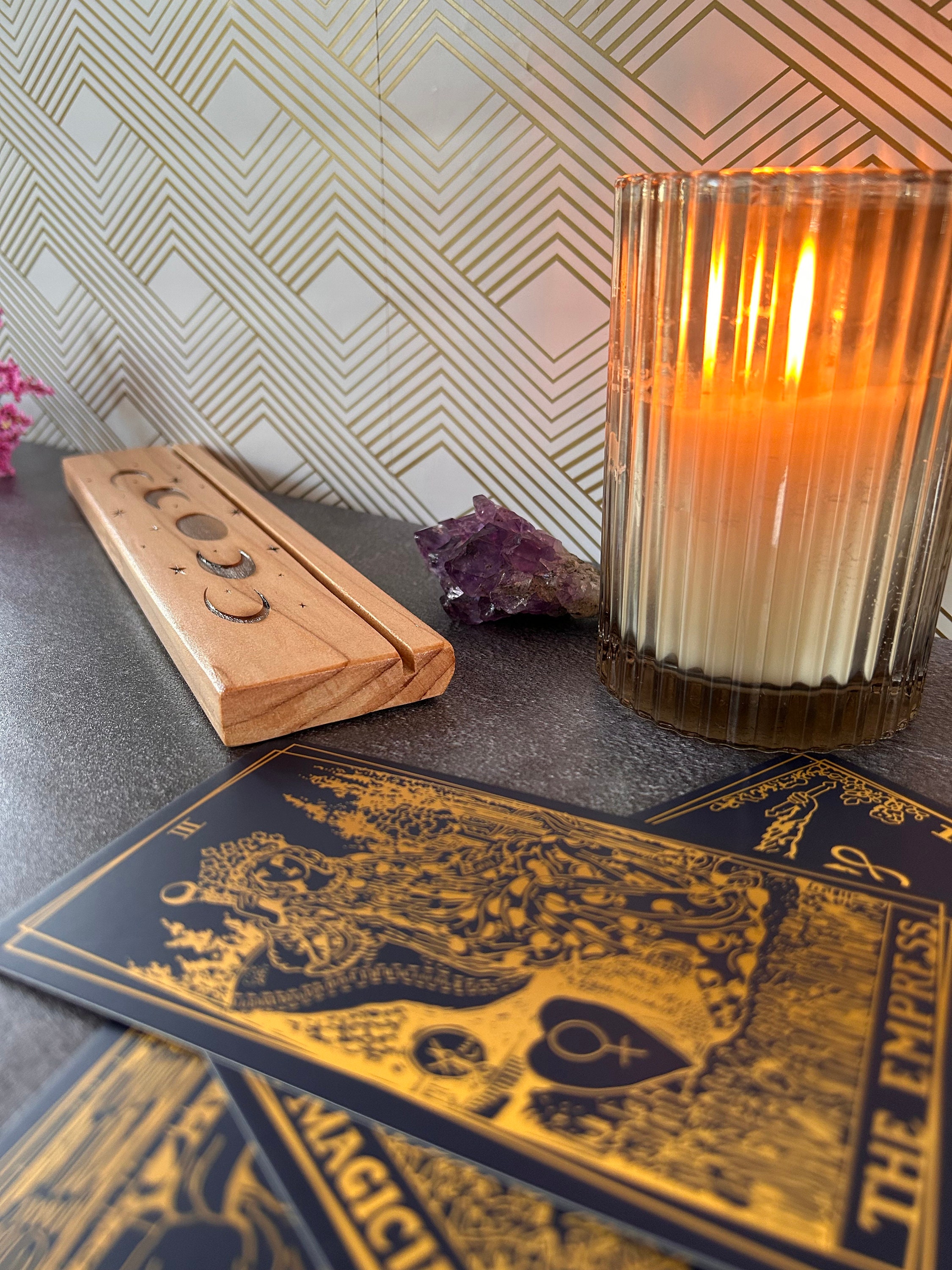 Celestial Tarot Card Holder Tarot Card Stand Altar Card - Etsy
