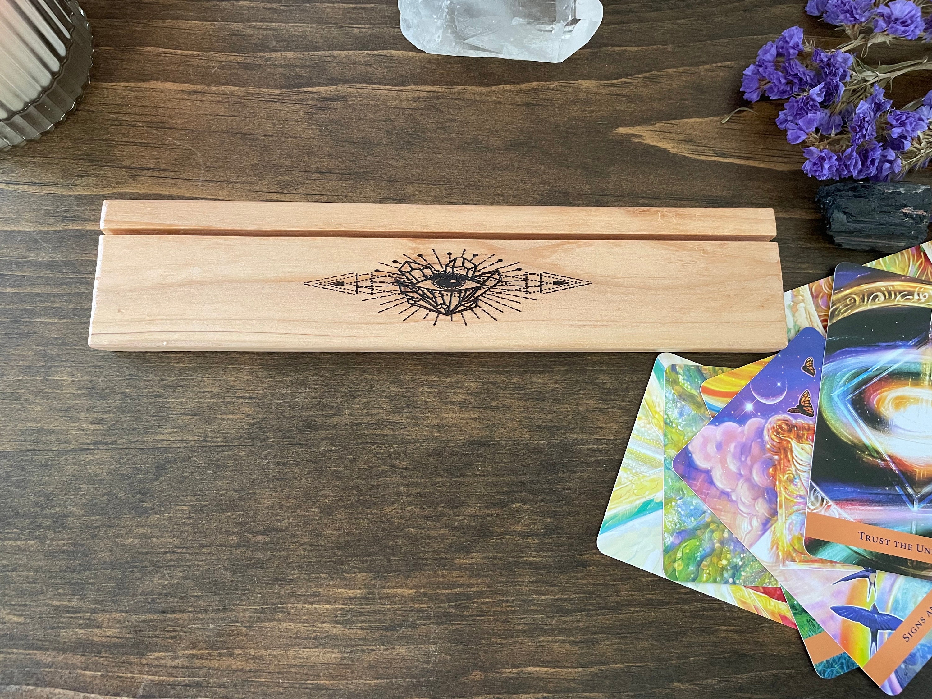 All Seeing Eye Tarot Card Holder Tarot Card Stand Altar - Etsy