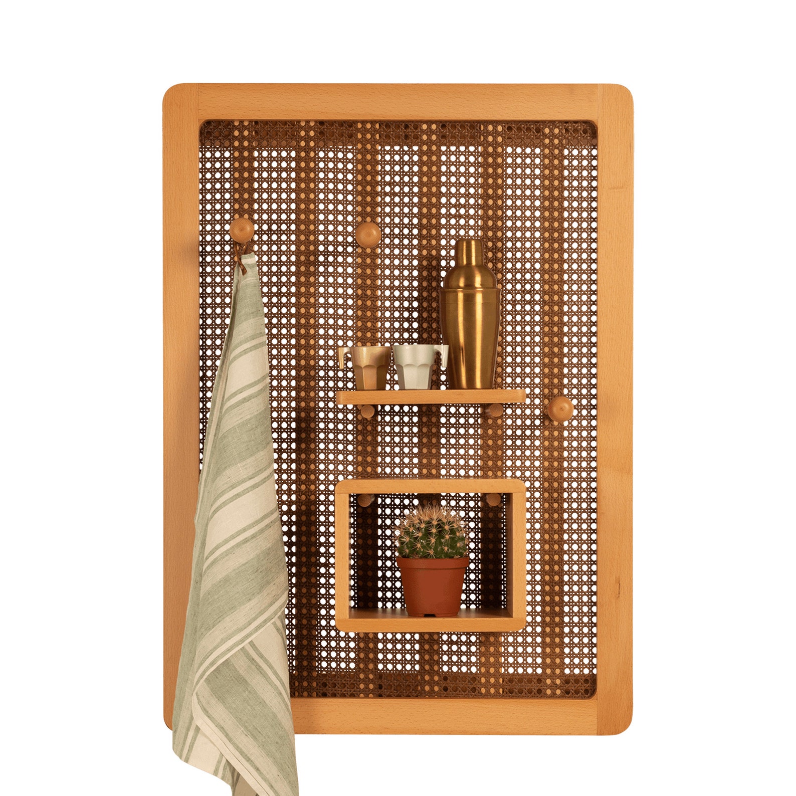 Scandinavian Modular Floating Shelves, Versatile Beech Wood Wall Shelf ...