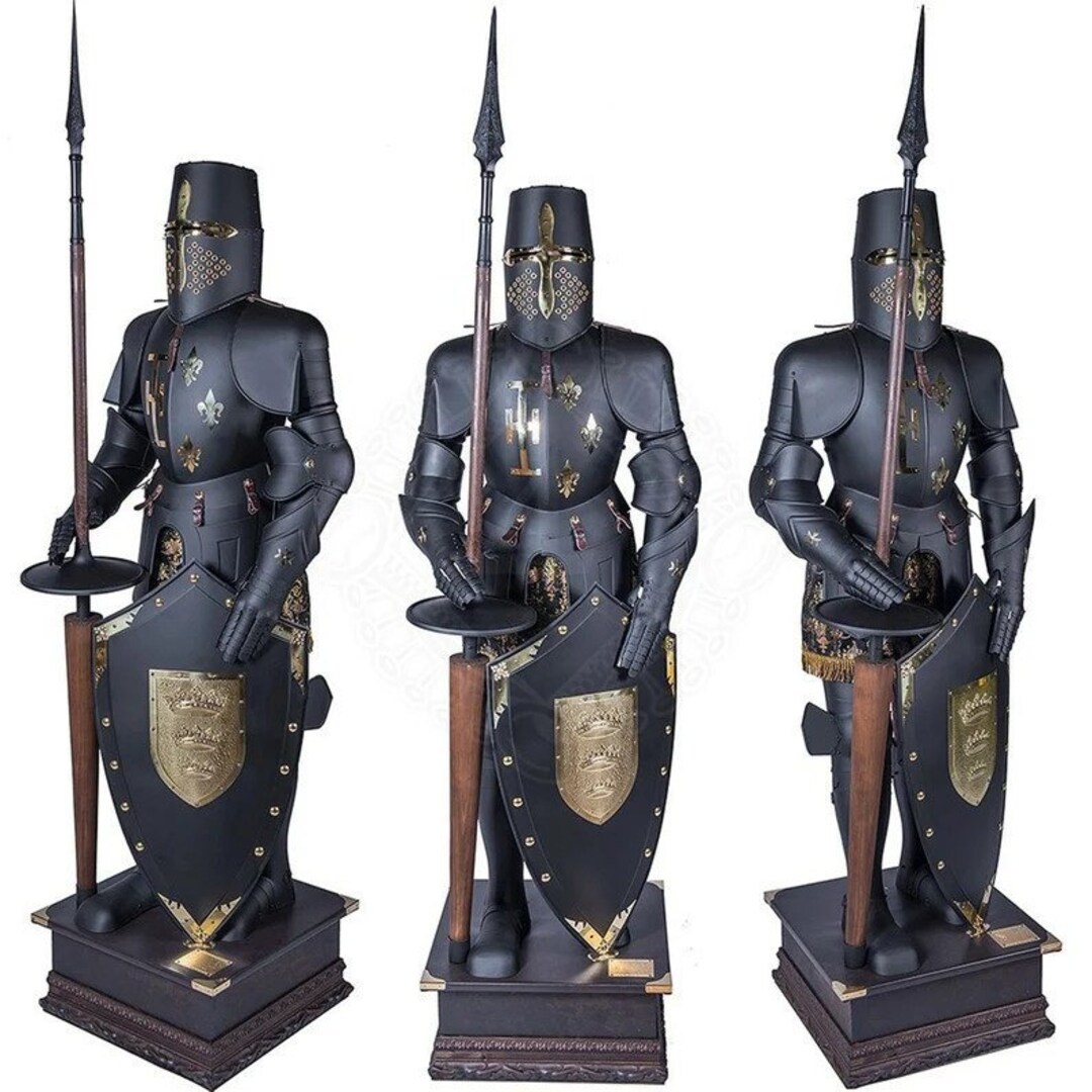 Medieval Black Templar Armour Suit Combat Full Body Armour - Etsy