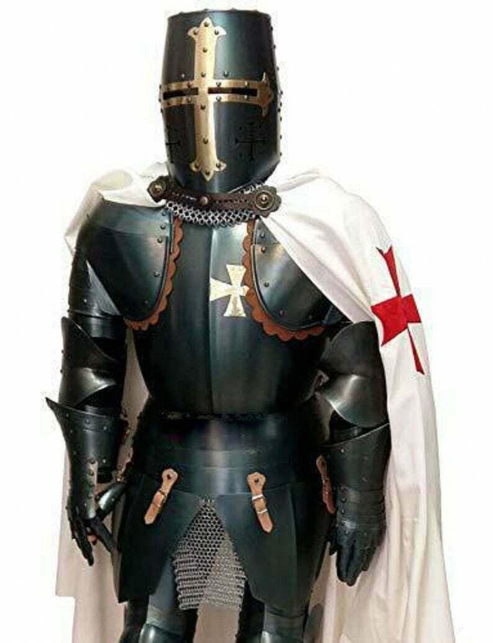 Medieval Black Suit of Templar Armour Full Body Armor Suit | Etsy