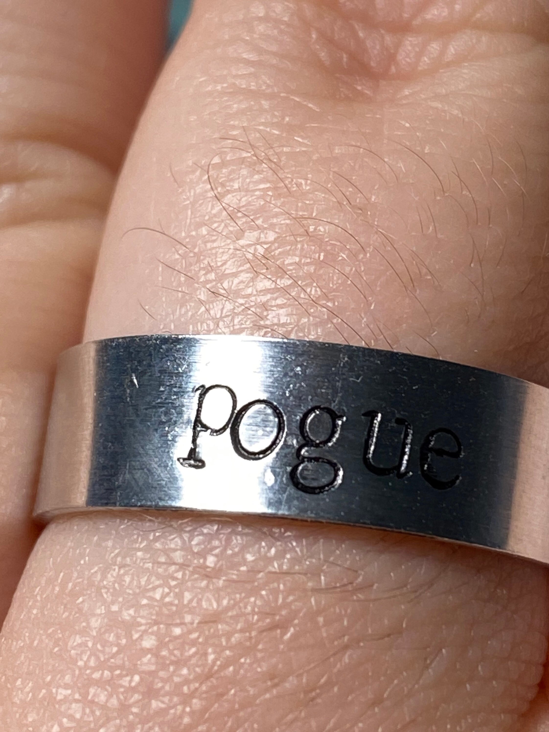 Outerbanks Inspired Handstamped Rings | Etsy