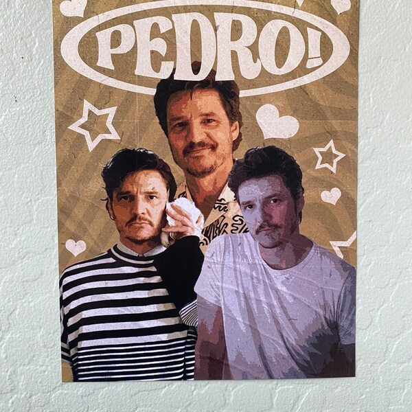 Pedro Pascal Poster - Etsy