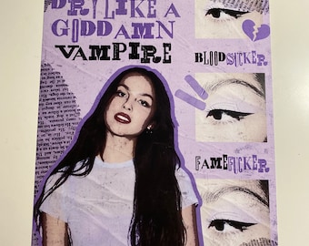 Olivia Rodrigo Vampire GUTS Drivers License Print Poster - Etsy UK