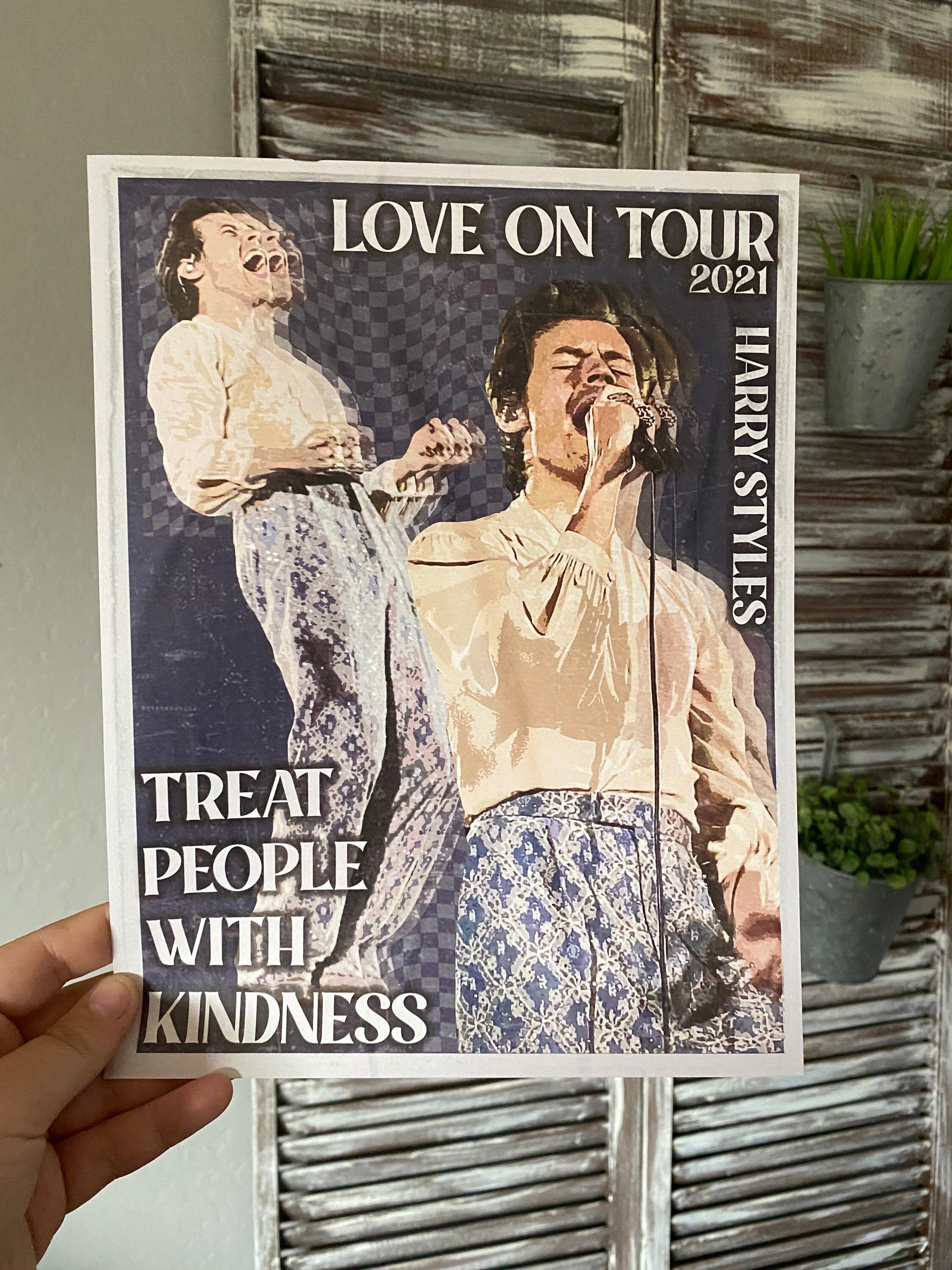 Music & Movie Posters Prints Harry Styles Inspired Poster Art ...