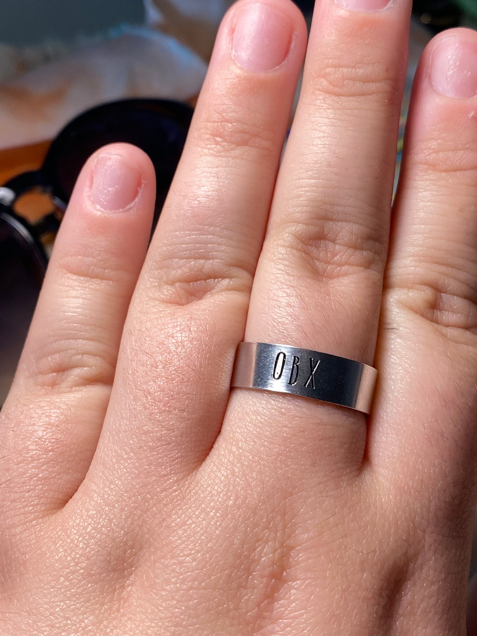 Outerbanks Inspired Handstamped Rings - Etsy