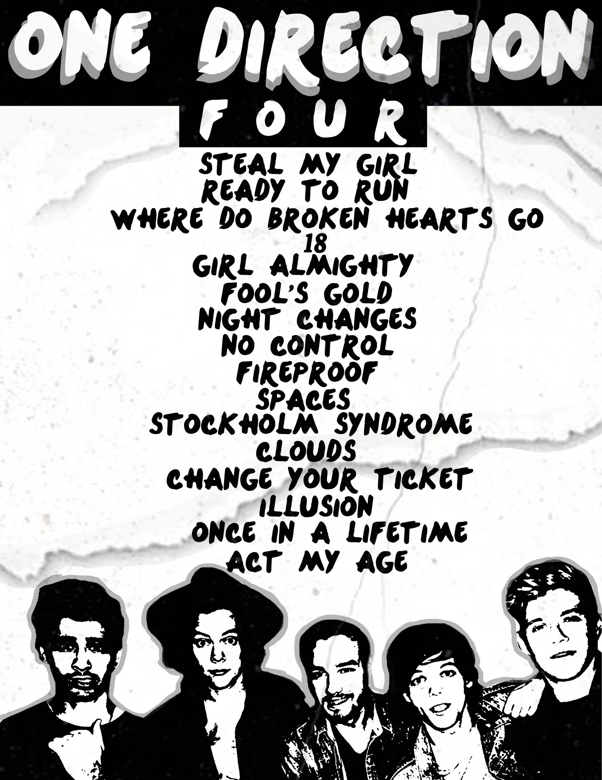 One Direction Four Album Cover Art