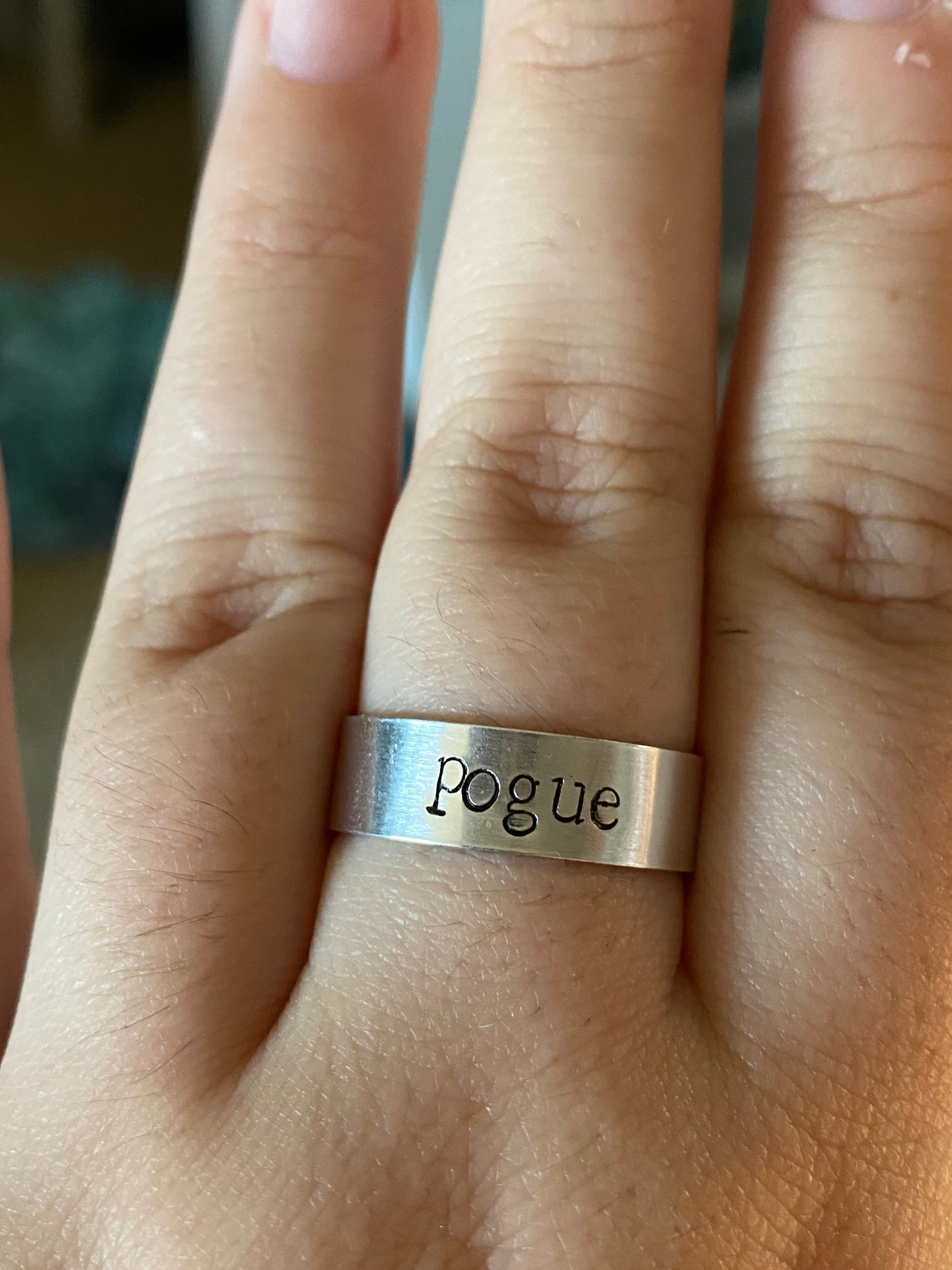 Outerbanks Inspired Handstamped Rings - Etsy