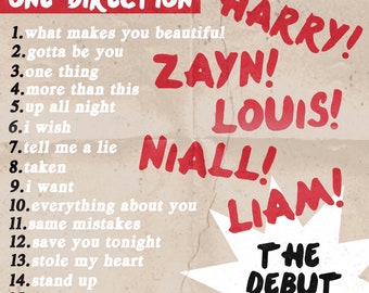 One Direction up All Night Poster - Etsy