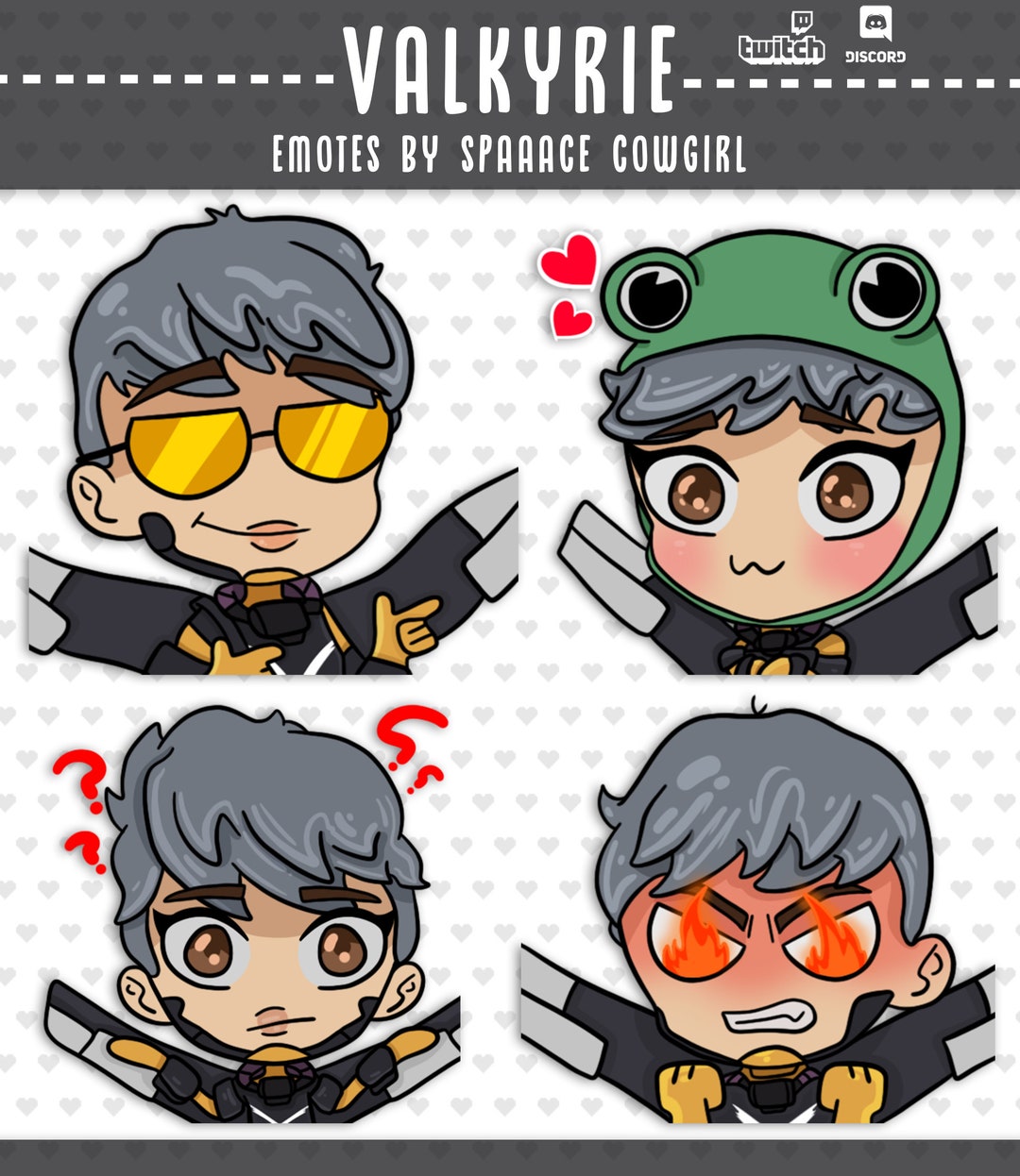 Valkyrie Twitch Emote Pack - Etsy
