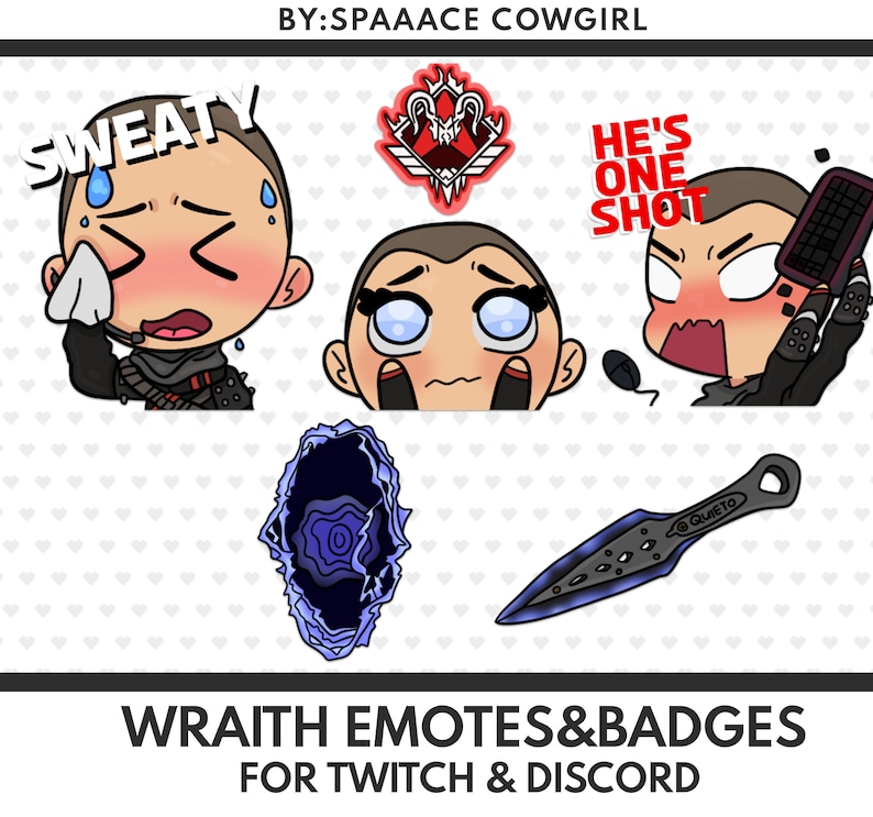 Wraith Emote & Badge Pack - Etsy