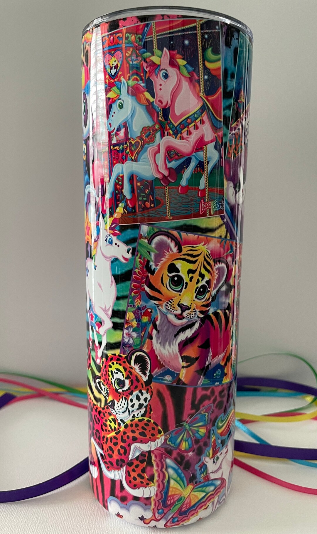 Lisa Frank Collage Tumbler - Etsy