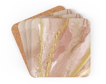 Marble Look Coaster - Etsy