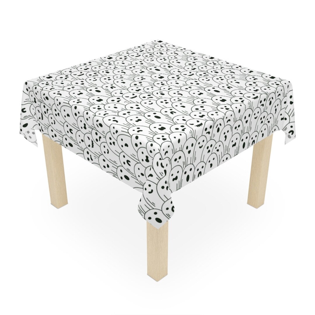 Halloween Tablecloth, Ghosts, Fall Home Decor - Etsy