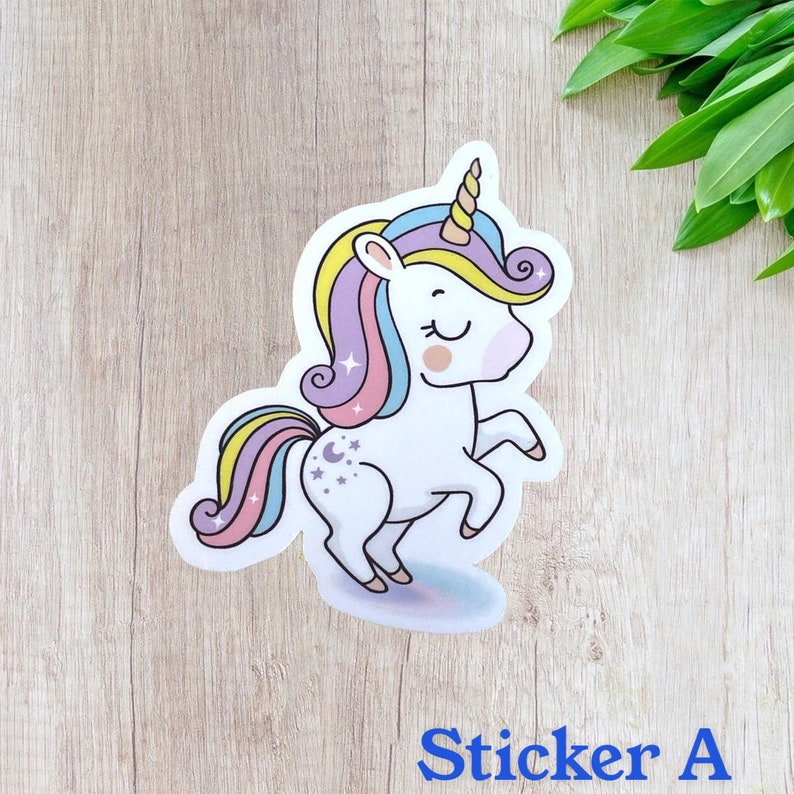 Magical Unicorn Vinyl Sticker Decal Pack - Etsy