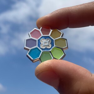 Rainbow Badge Pin - Etsy