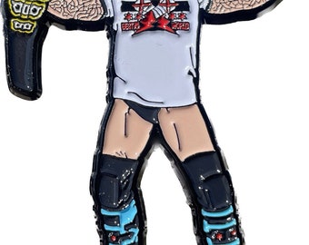 2000s Wrestler Pin Electrifying Wrestler - Etsy