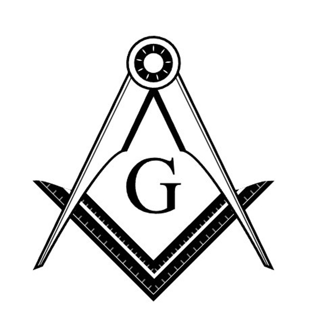 Freemason Square and Compasses Logo Vector Image SVG - Etsy