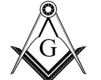 Masonic Square and Compasses Vector File - Etsy
