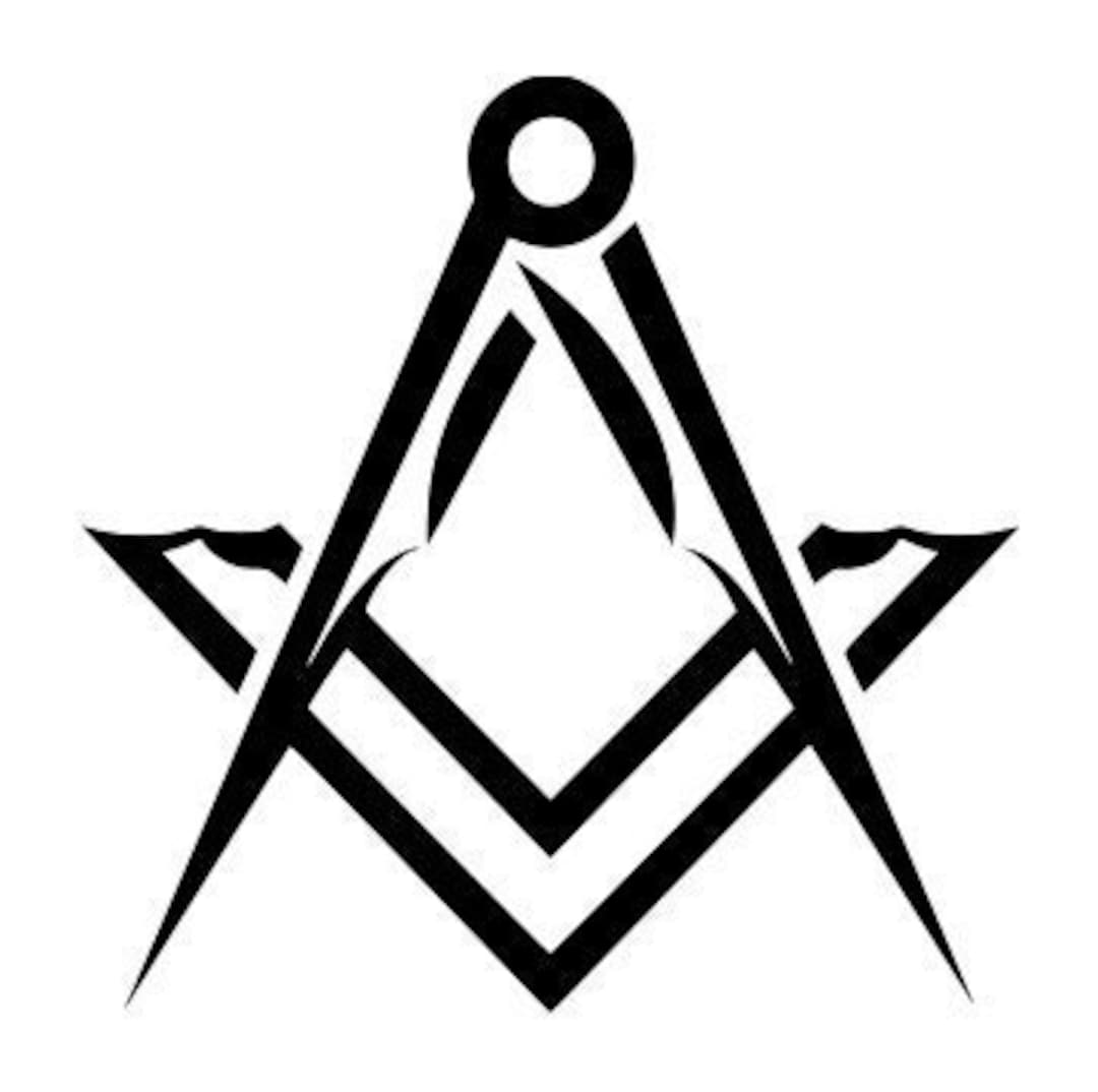 Masonic Square And Compasses Vector File Etsy Australia