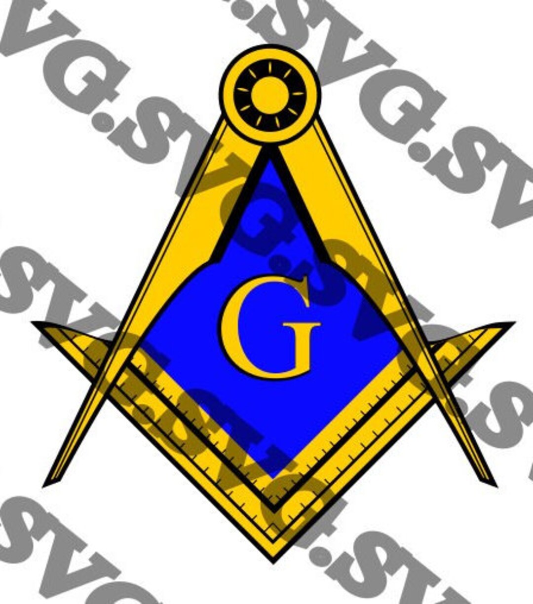 Freemasonry Square and Compasses .SVG Vector - Etsy