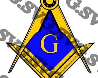 Masonic Square and Compasses Vector File - Etsy