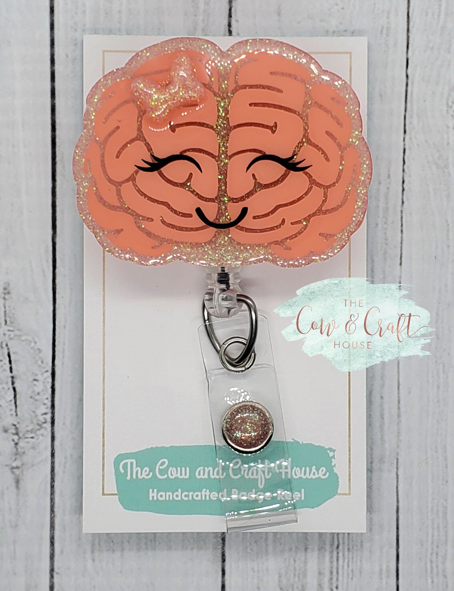 Brain Badge Reel Brain Badge Clip Radiology Badge Reel - Etsy UK