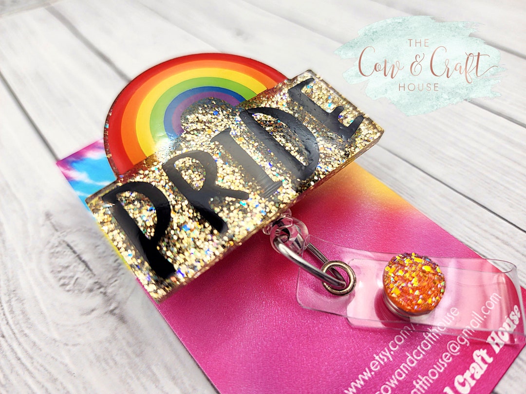 Pride Badge Reel, Rainbow Badge Reel, Medical Badge, LGBTQ Pride, LGBTQ ...