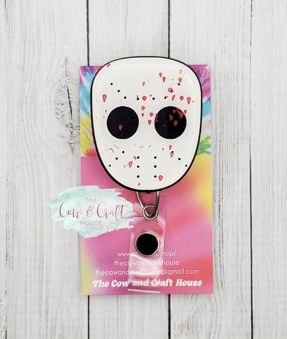 Jason Badge Reel Halloween Mask Badge Reel Horror Movie - Etsy UK