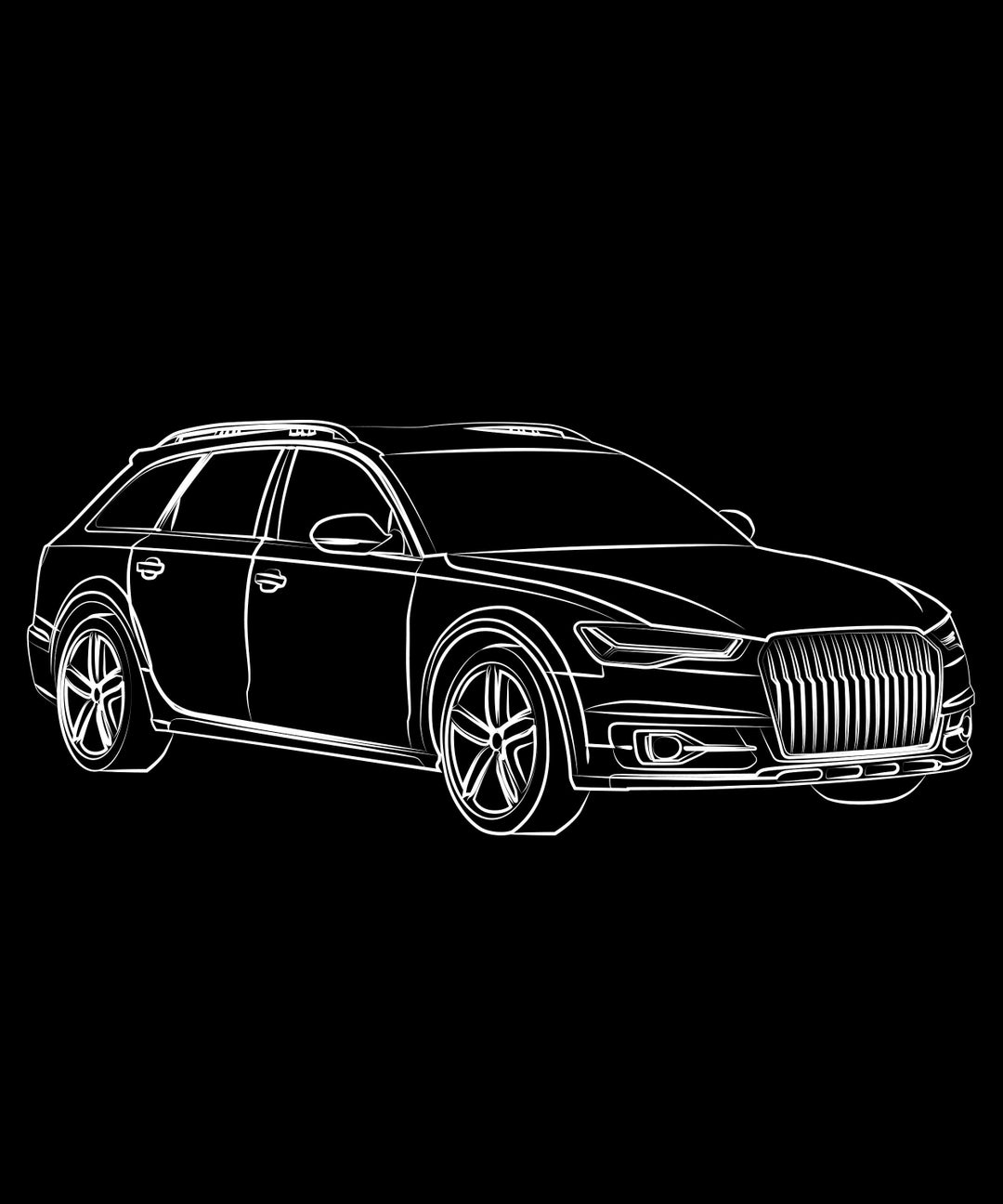 A6 Allroad Png Svg | Audi Outline | Audi Svg | Audi Png | A6 Quattro ...