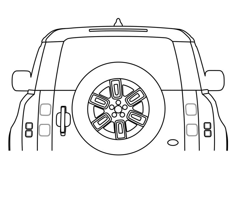Defender Outline Front and Back .png and .svg - Etsy