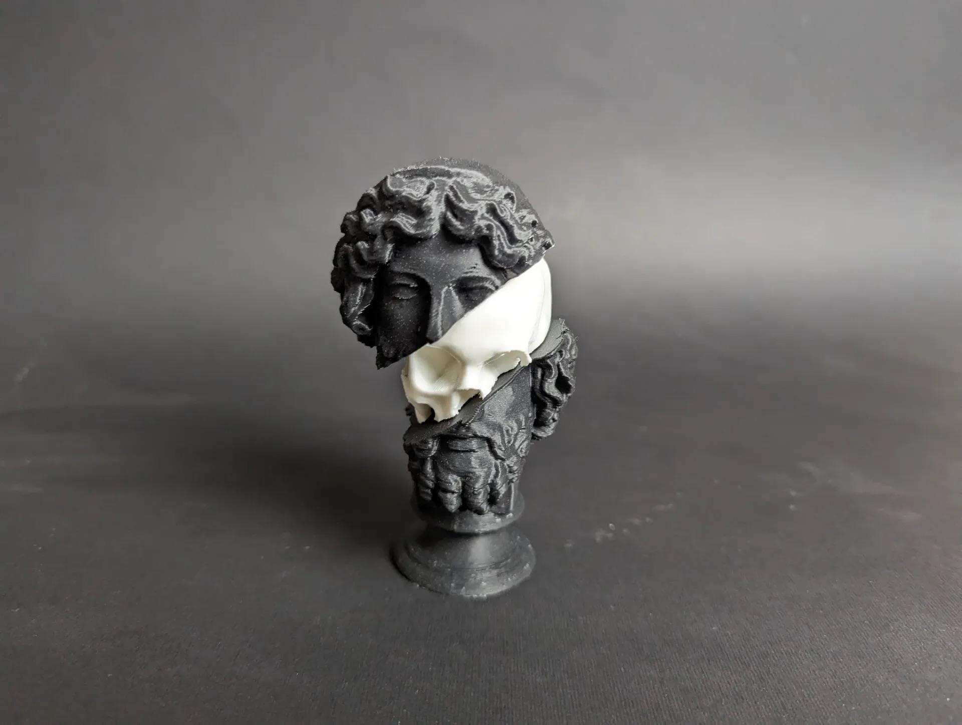 3D Printed Zeus Bust Sculpture – Greek God of Thunder Statue for Home ...