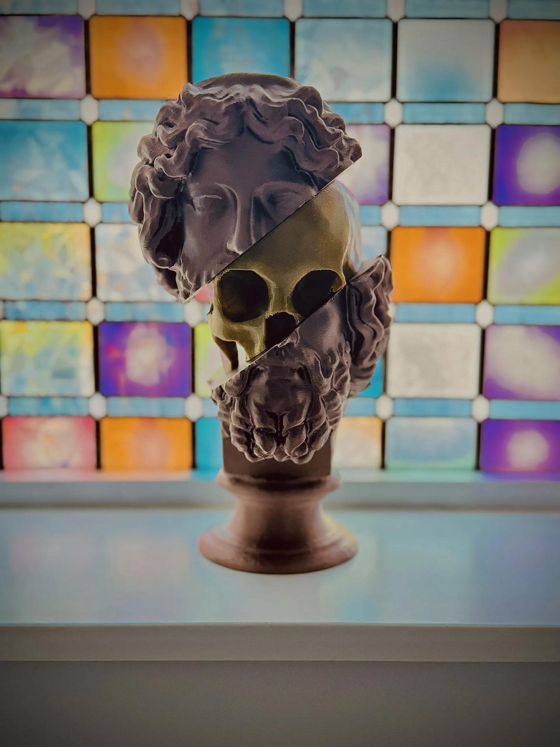 3D Printed Zeus Bust Sculpture – Greek God of Thunder Statue for Home ...