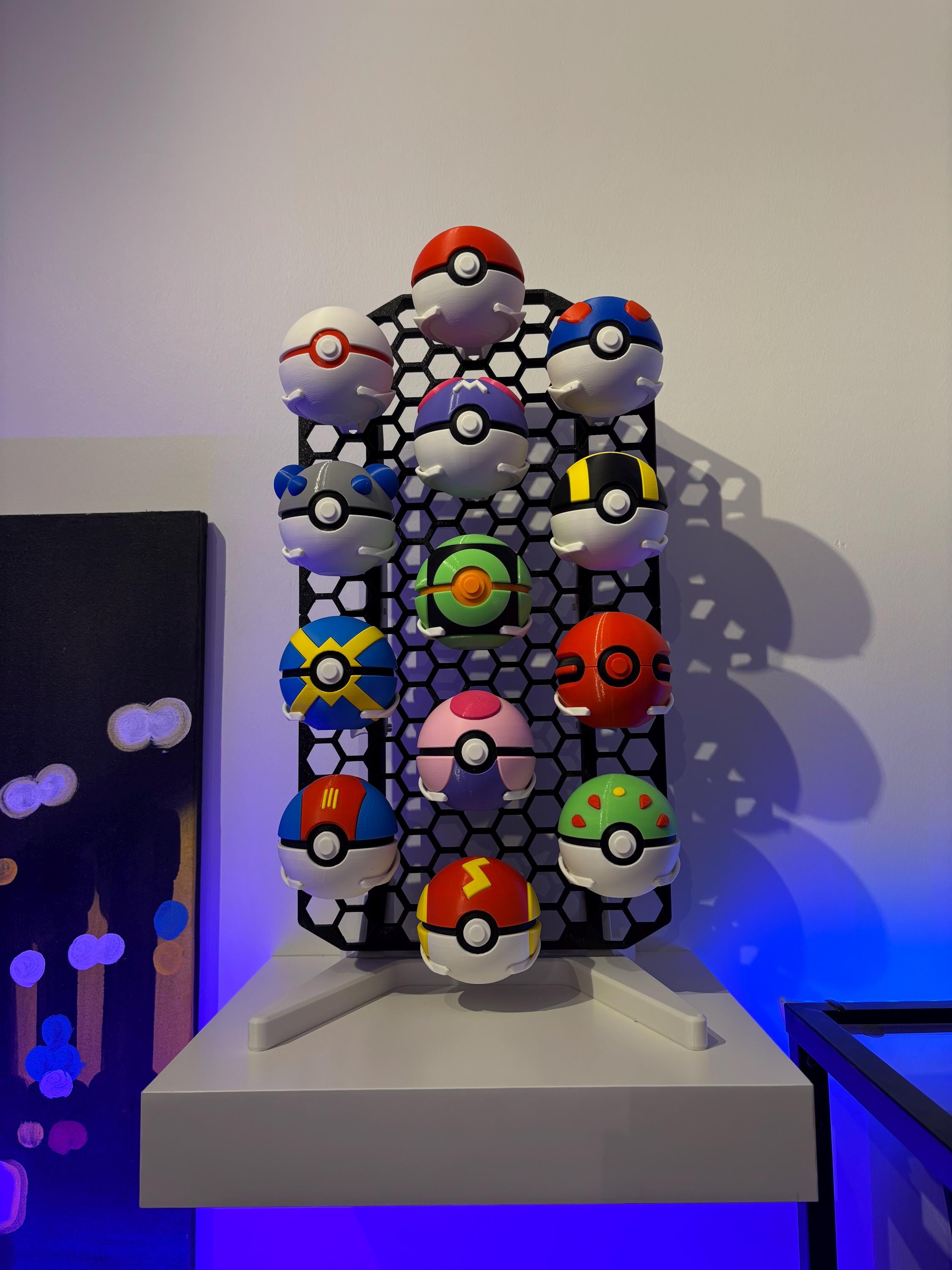 3D Printed Pokeball | GS Ball, Safari Ball, Love Ball, Master Ball ...