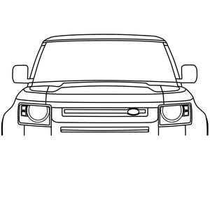 Defender Outline Front and Back .png and .svg - Etsy