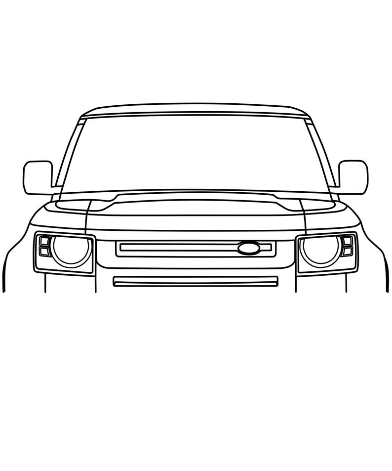 Defender Outline Front and Back .png and .svg - Etsy