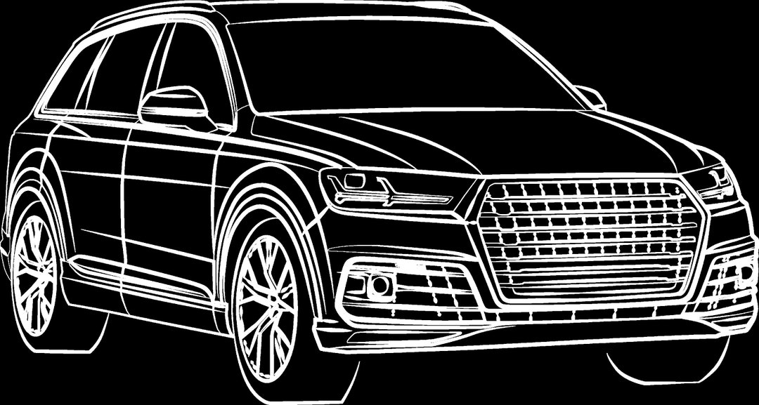 Audi SQ7, Q7, RSQ7 Outline SVG and PNG - Etsy