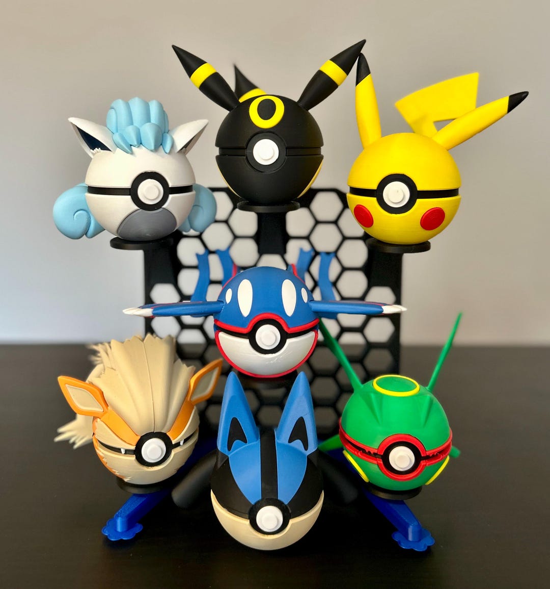 3D Printed Pokémon Pokéballs | Custom Pokéball Collection (063–151 ...