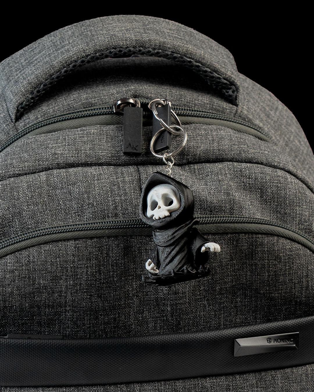 Grim Reaper Keyring With Movable Parts, Cute Articulated Grim Reaper ...