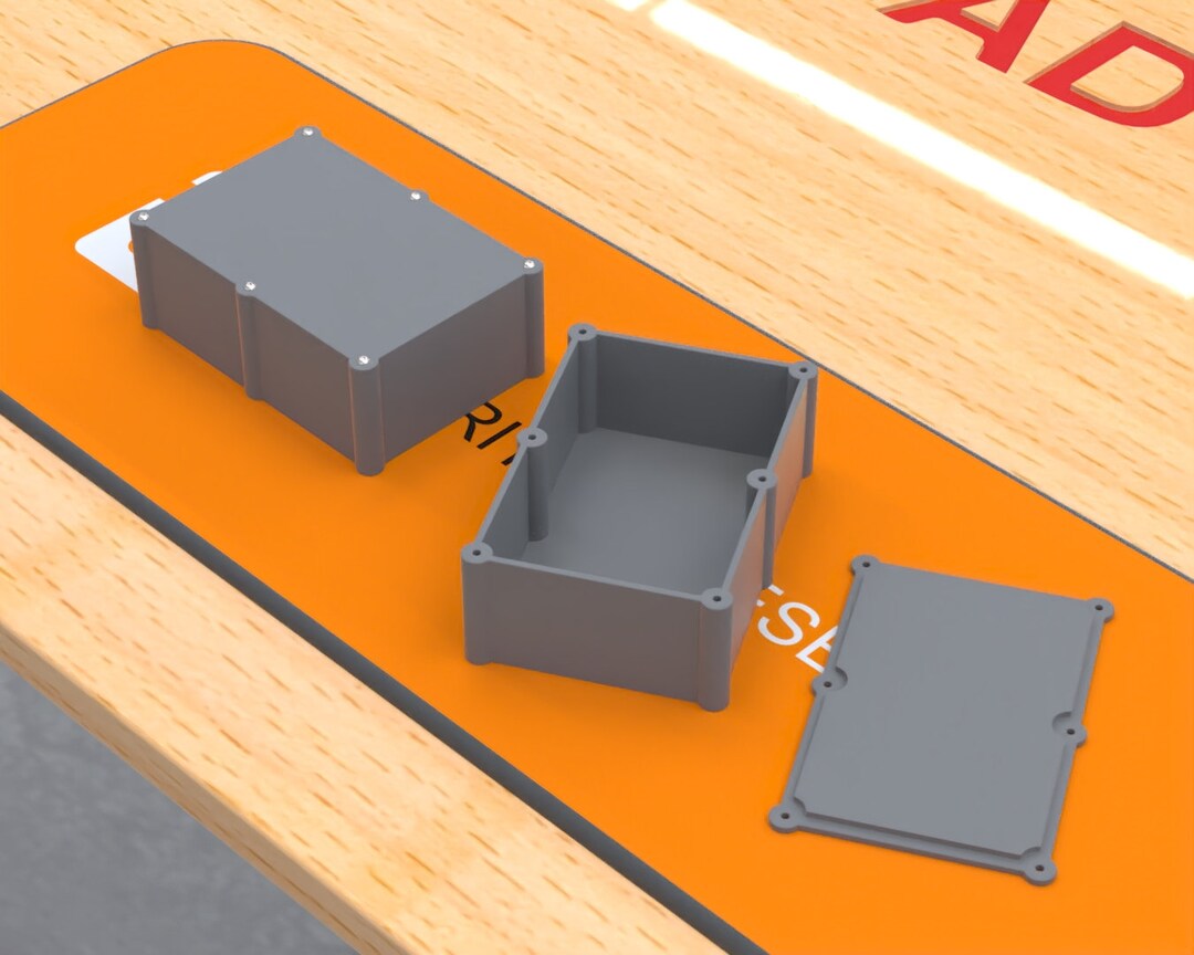 Diy 3d Printable Gueritech Project Box Enclosure Utility 6x4x2 STL STEP ...