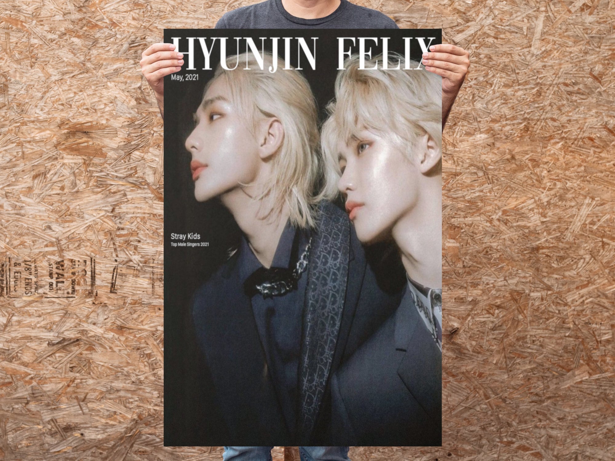 Stray Kids Graphic Matte Poster Felix Lee Stray Kids Poster Felix Lee ...