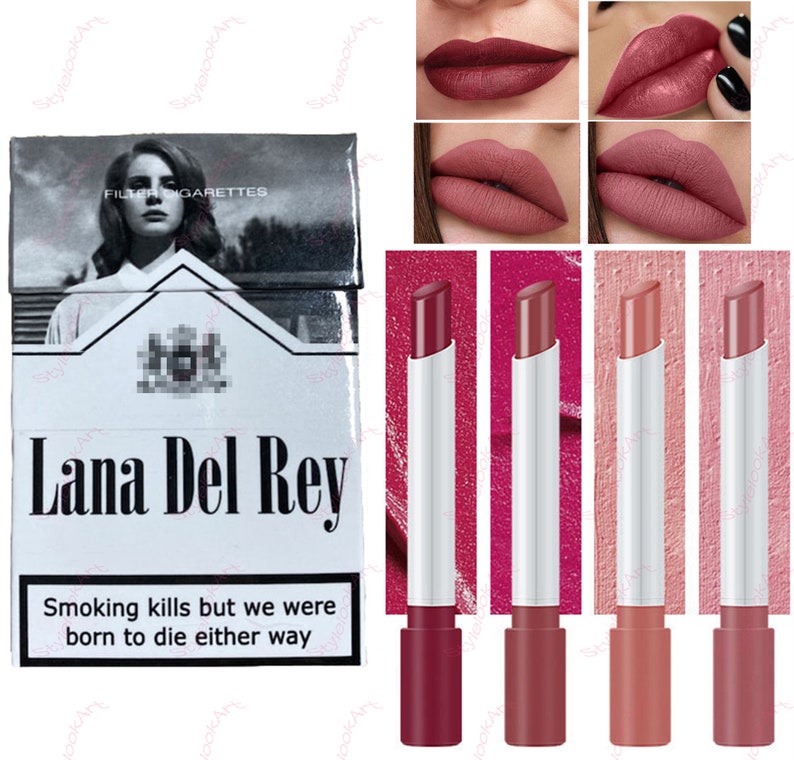 6 styles de rouges à lèvres Lana del Rey ensemble de rouges à - Etsy France
