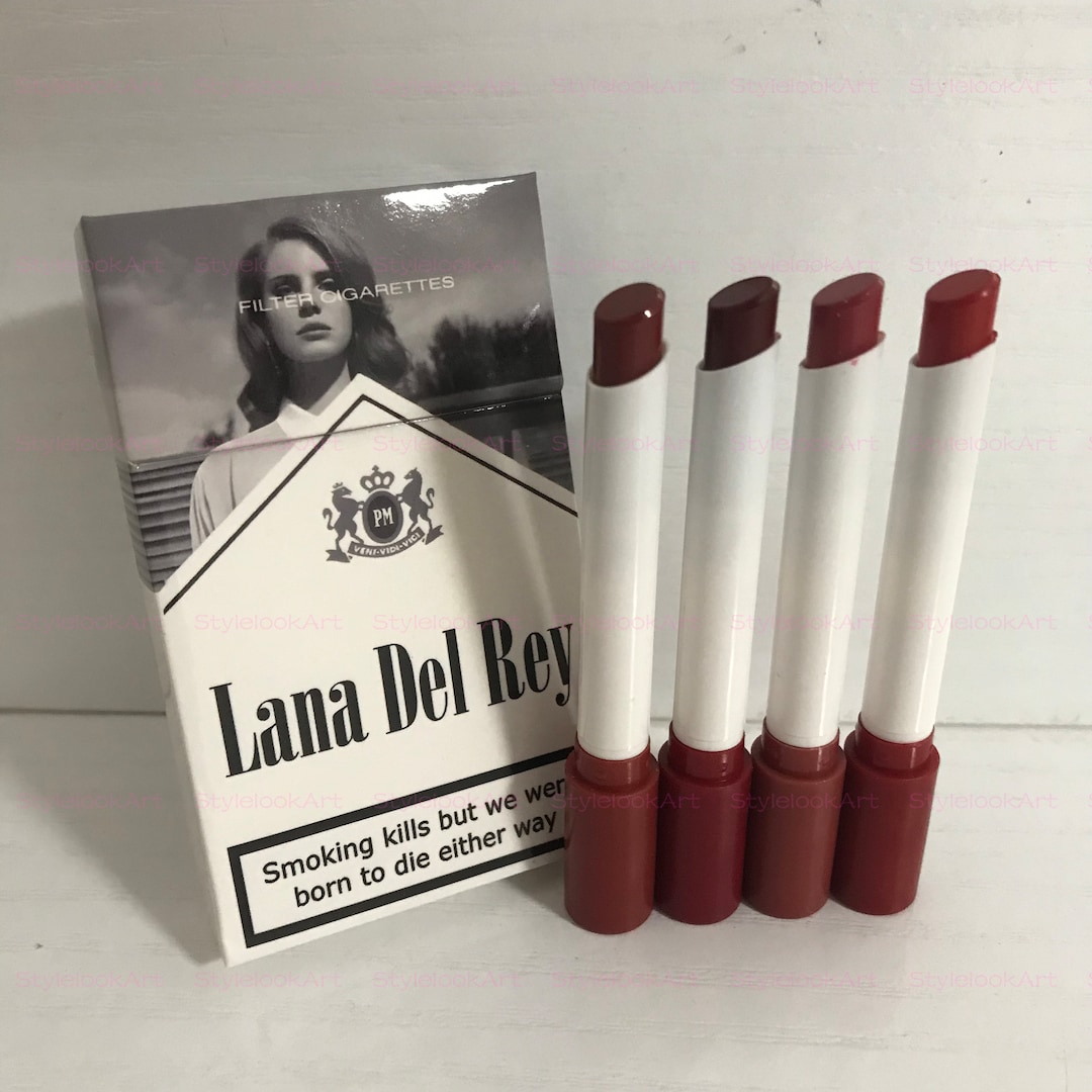 6 estilos de lápiz labial de cigarrillo Lana del Rey Box - Etsy España