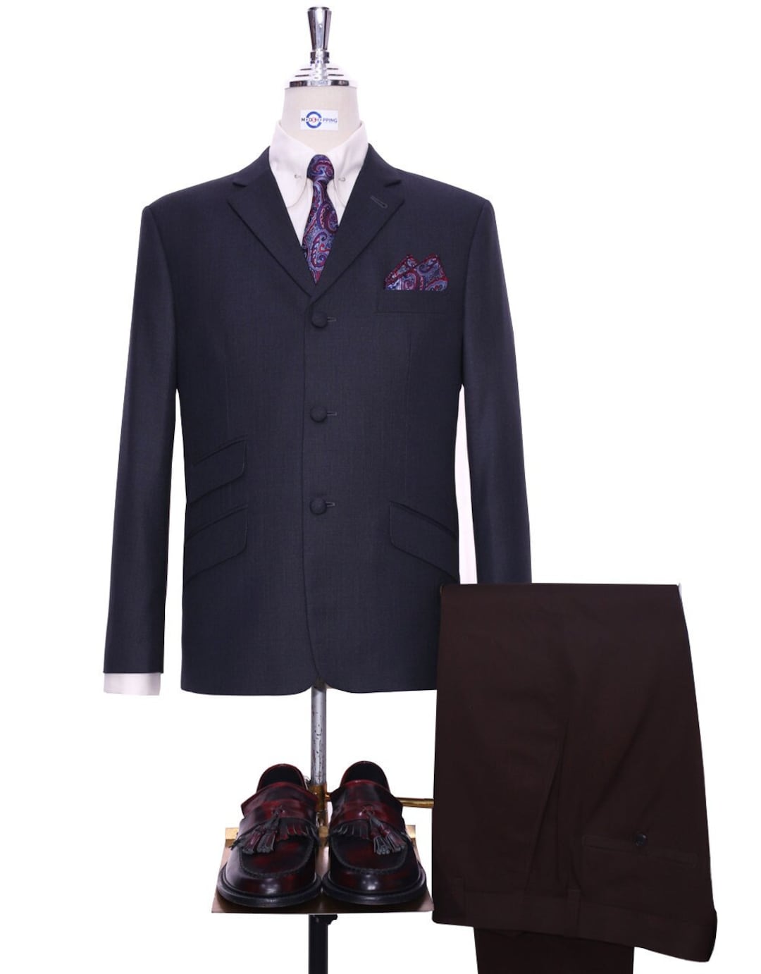 Mod Jacket - Charcoal Grey Jacket Men's - Etsy