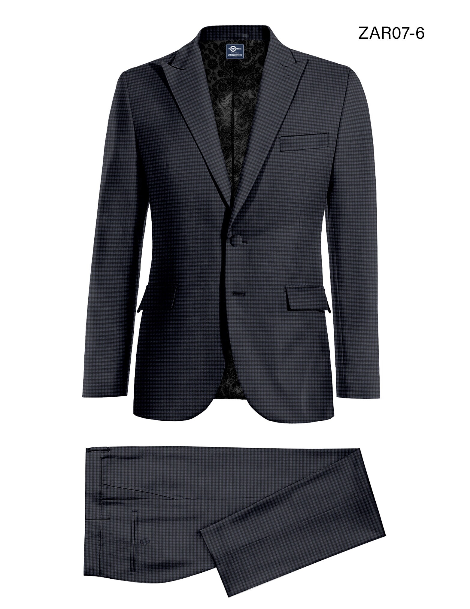 Peak Label Suit | Gingham Suit - Etsy