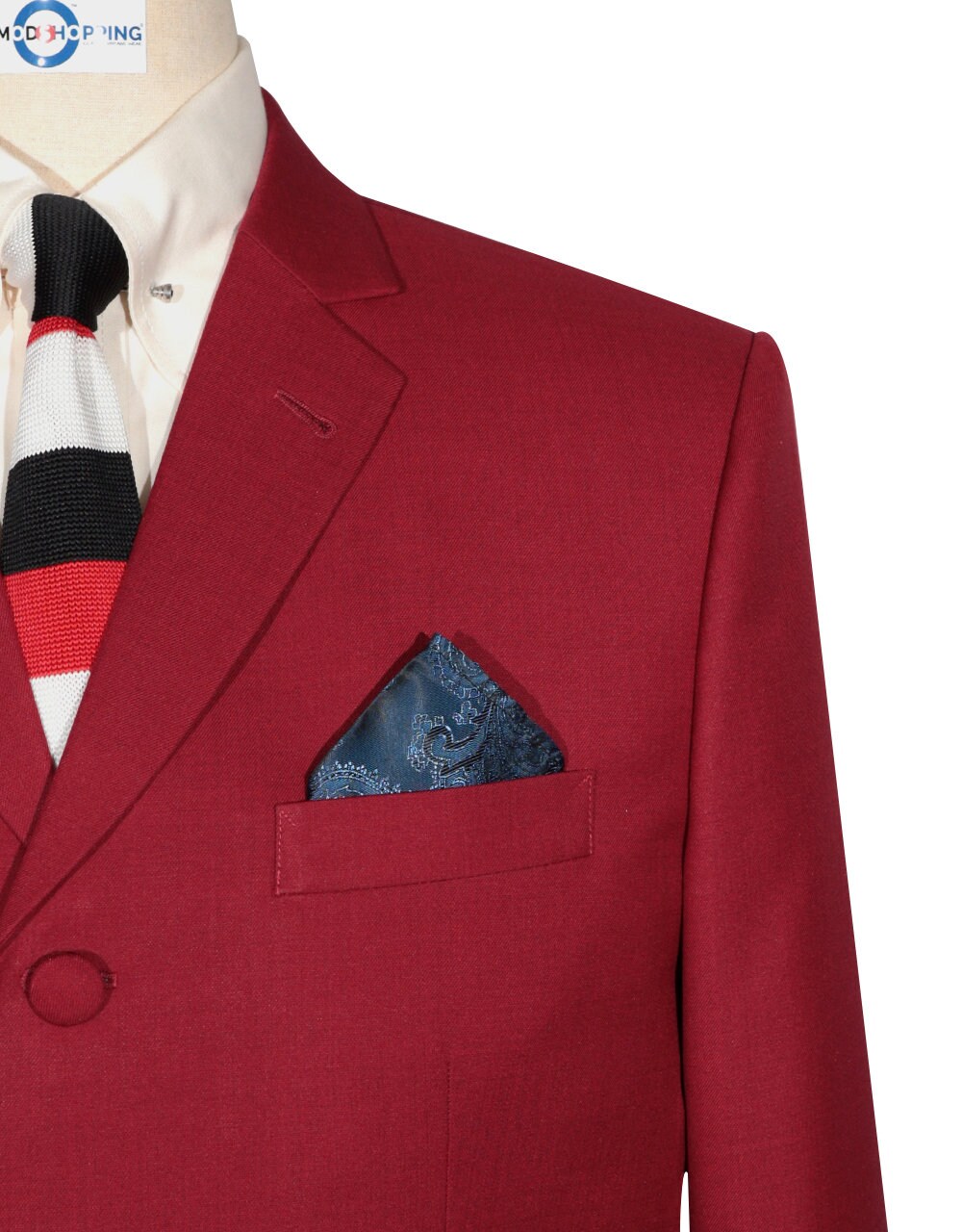 Mod Suit - 60s Style Fandango Color Suit - Etsy