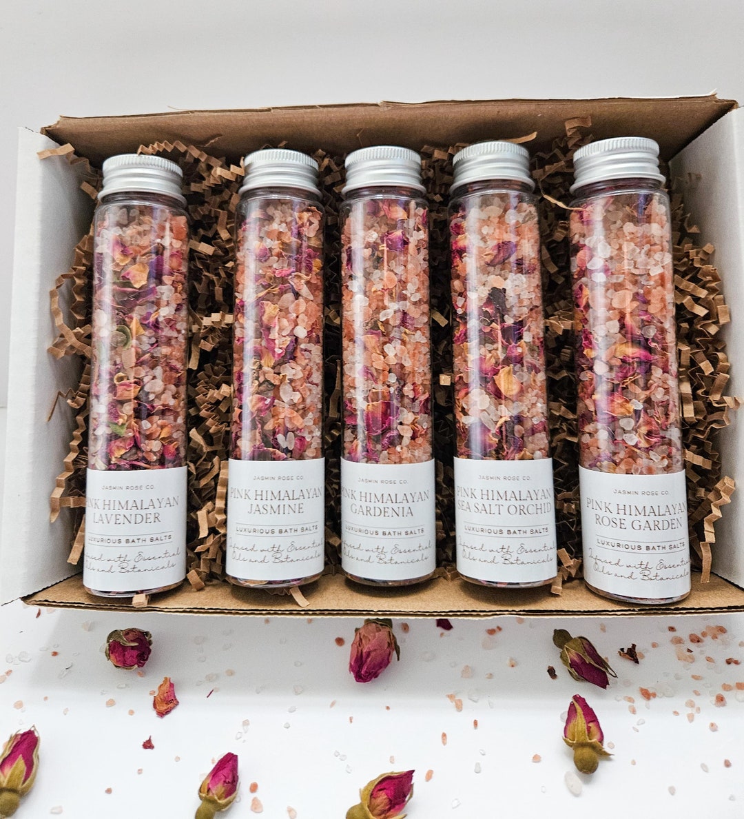 FLORAL Bath Salt Gift Set | Spa Gift for Her | Bridesmaid Gift | New ...
