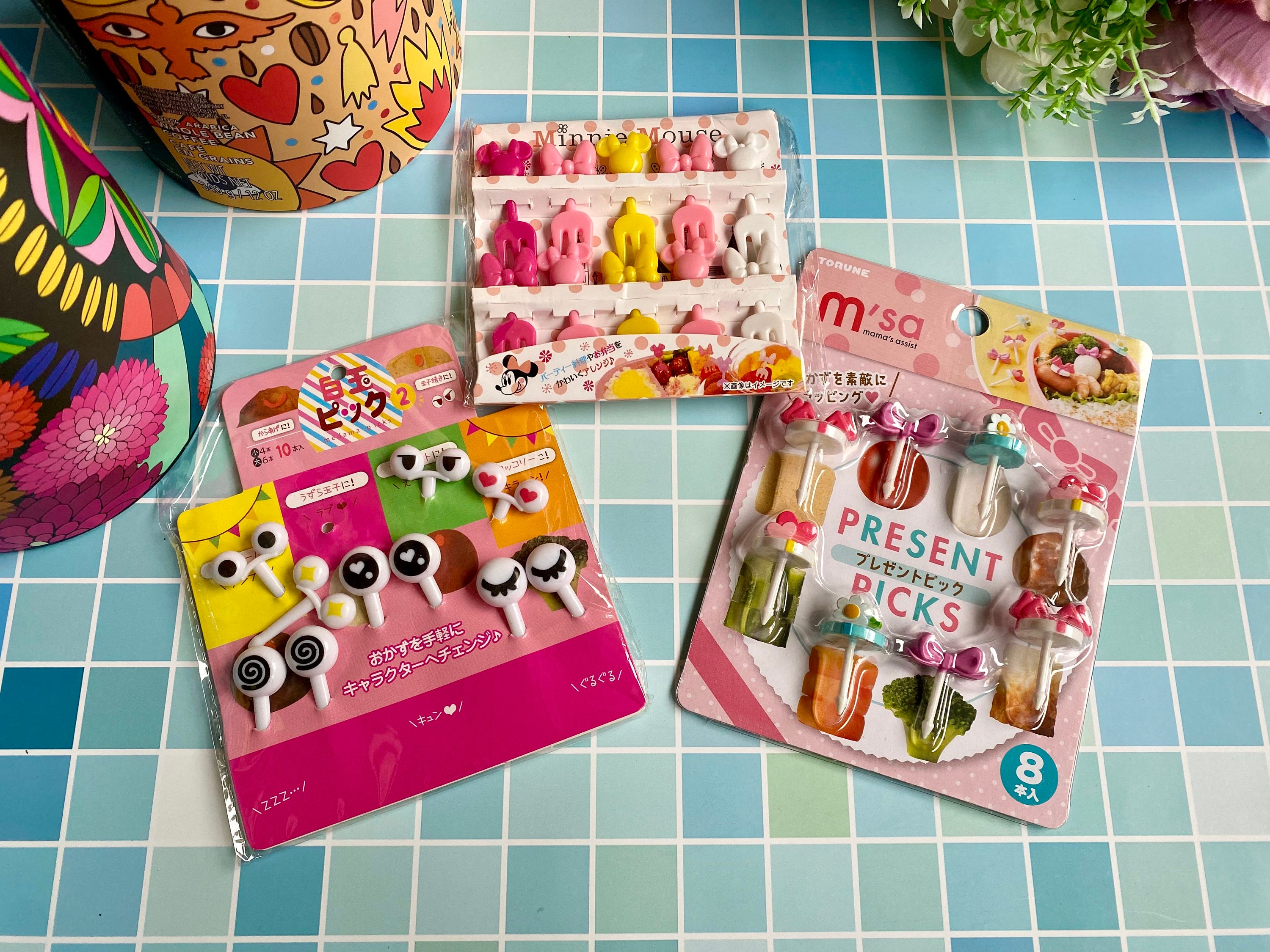 Cute Lunch Bite Picks Food Lunch Bento Picks Mini Forks - Etsy