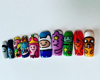 Adventure Time Nails - Etsy